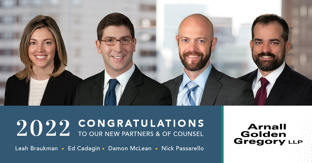 AGG Announces New Partners and Of Counsel for 2022 | News & Insights ...