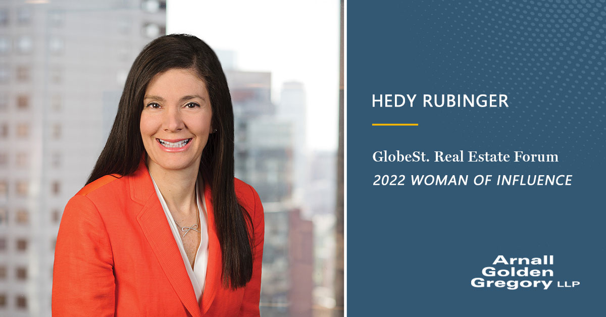 Hedy Rubinger Recognized Nationally as a GlobeSt.com and GlobeSt. Real ...