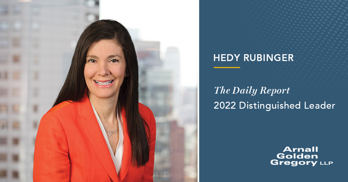 Hedy Rubinger’s 2022 Distinguished Leaders Q&A Article Published by The ...