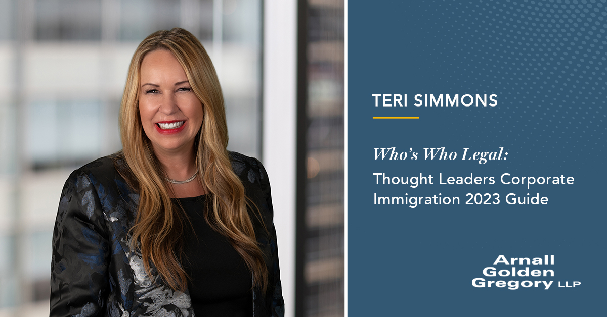 Teri Simmons Recognized in Who’s Who Legal: Thought Leaders Corporate ...