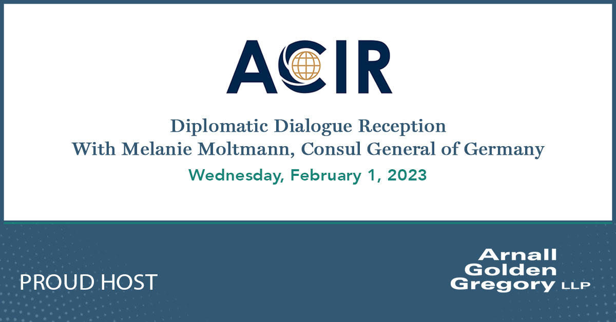 AGG Hosting ACIR Diplomatic Dialogue Reception With Melanie Moltmann ...