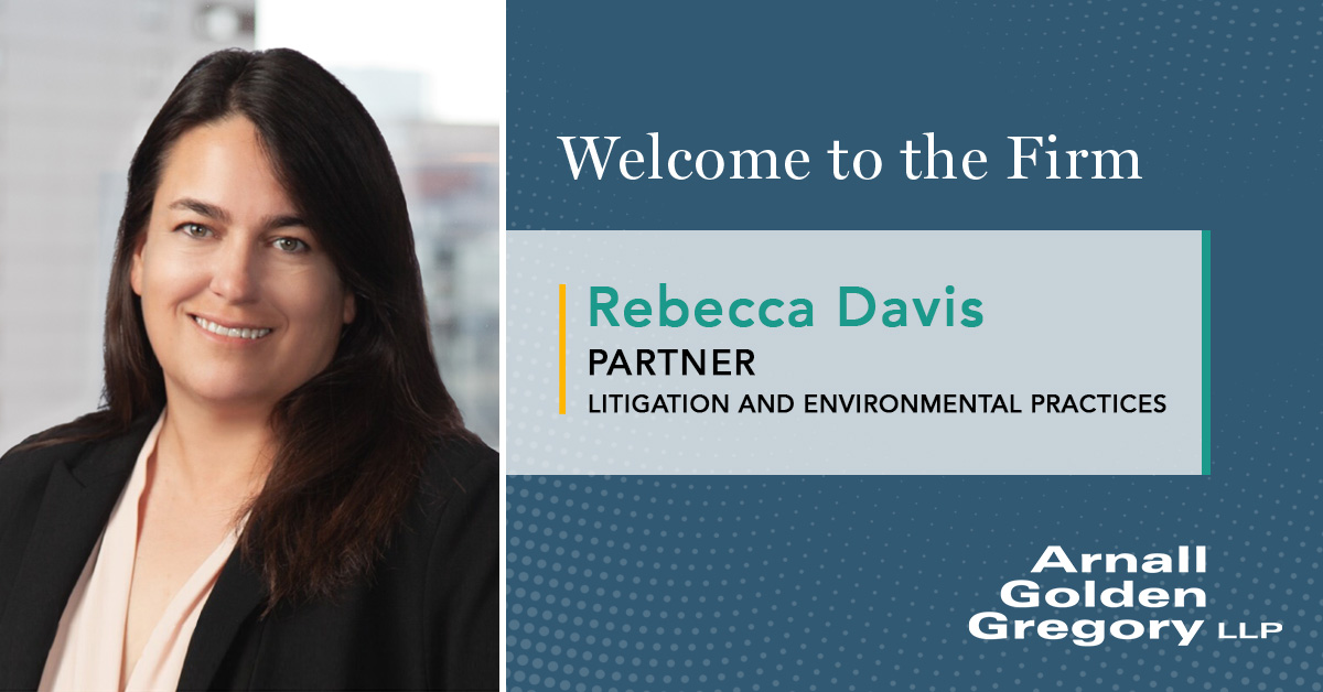 AGG Boosts Litigation, Environmental, and Economic Development Teams With Addition of Rebecca ...