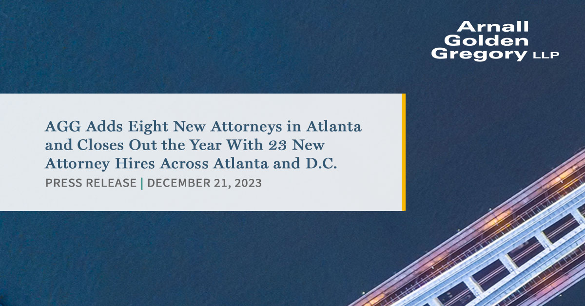 AGG Adds Eight New Attorneys in Atlanta and Closes Out the Year With 23 ...