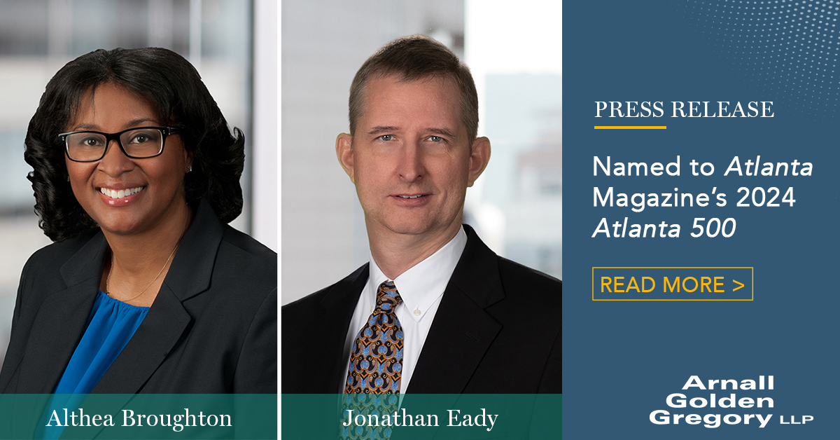 Jonathan Eady and Althea Broughton Named to Atlanta Magazine’s 2024 ...