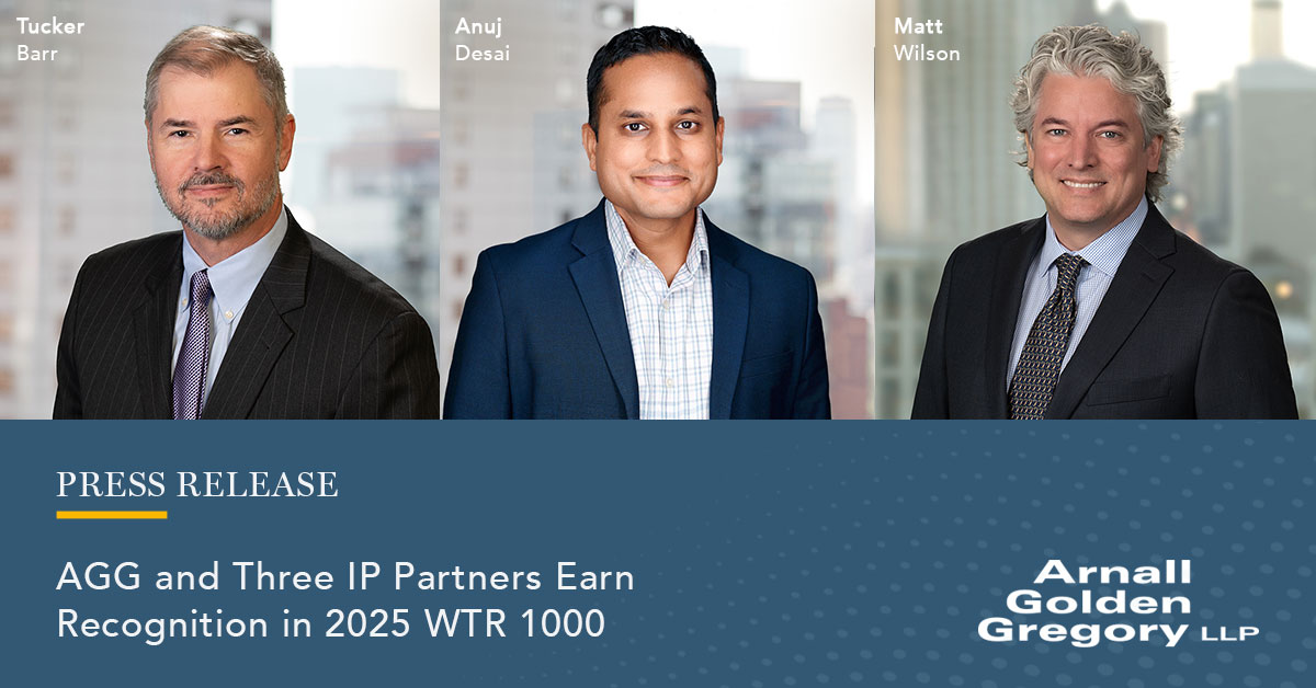 AGG and Three IP Partners Earn Recognition in 2025 WTR 1000 | News ...