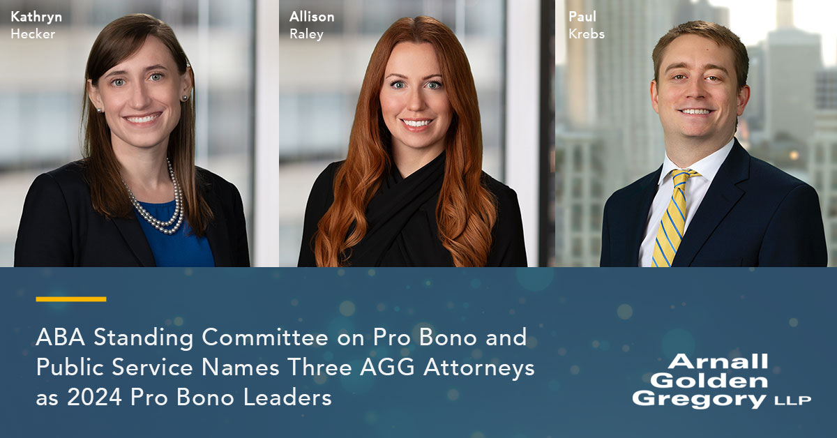 ABA Standing Committee on Pro Bono and Public Service Names Three AGG ...