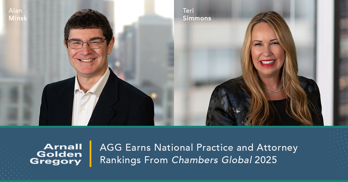AGG Earns National Practice and Attorney Rankings From Chambers Global ...