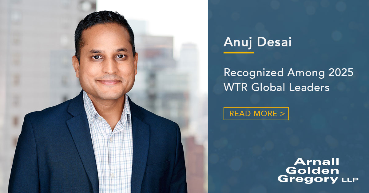 Anuj Desai Recognized Among 2025 WTR Global Leaders | News & Insights ...