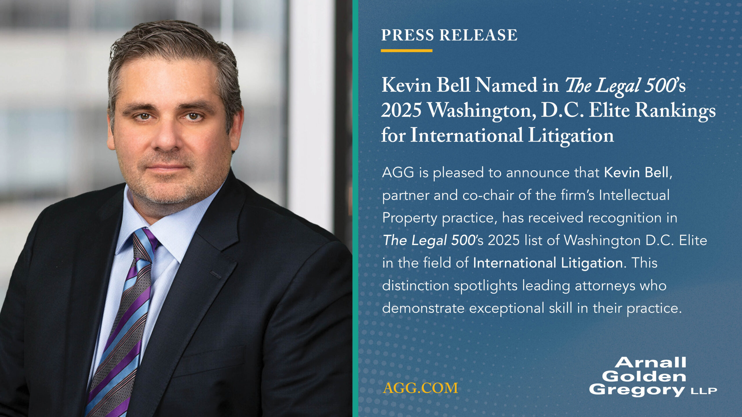 Kevin Bell Named in The Legal 500’s 2025 Washington, D.C. Elite ...