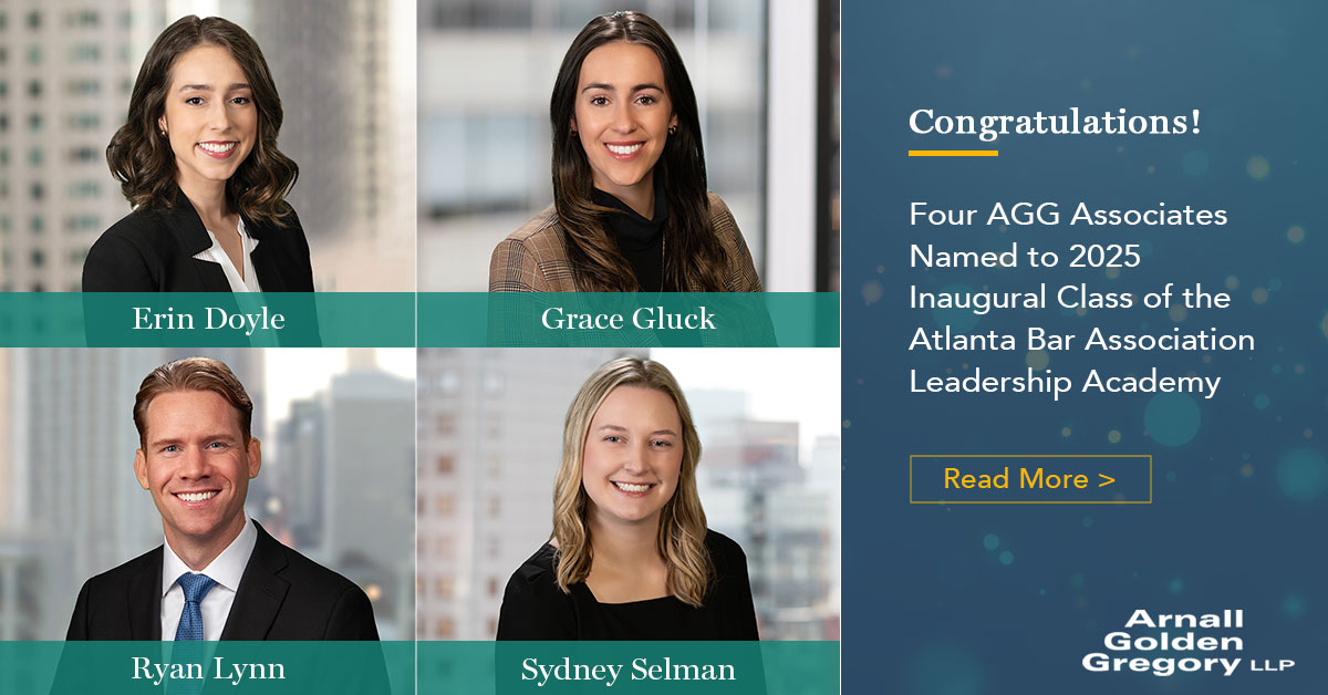 Four AGG Associates Named to 2025 Inaugural Class of the Atlanta Bar ...